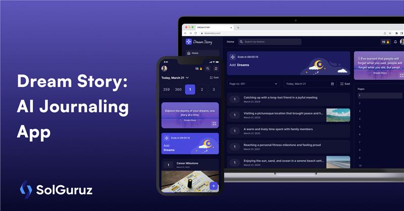 AI Journaling App Development Solution Case Study | SolGuruz