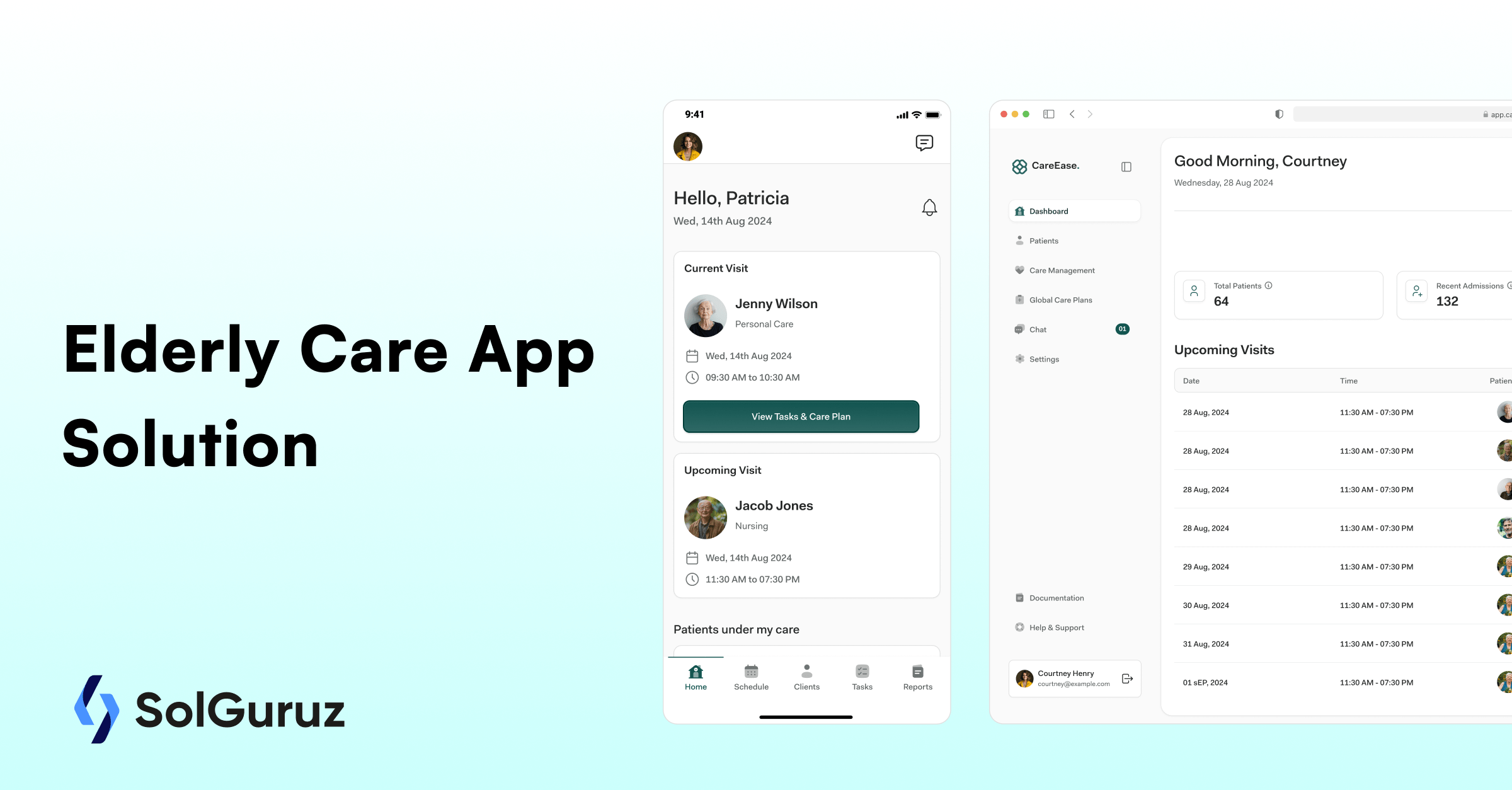 Custom Elderly Care App Development Solution for Seniors