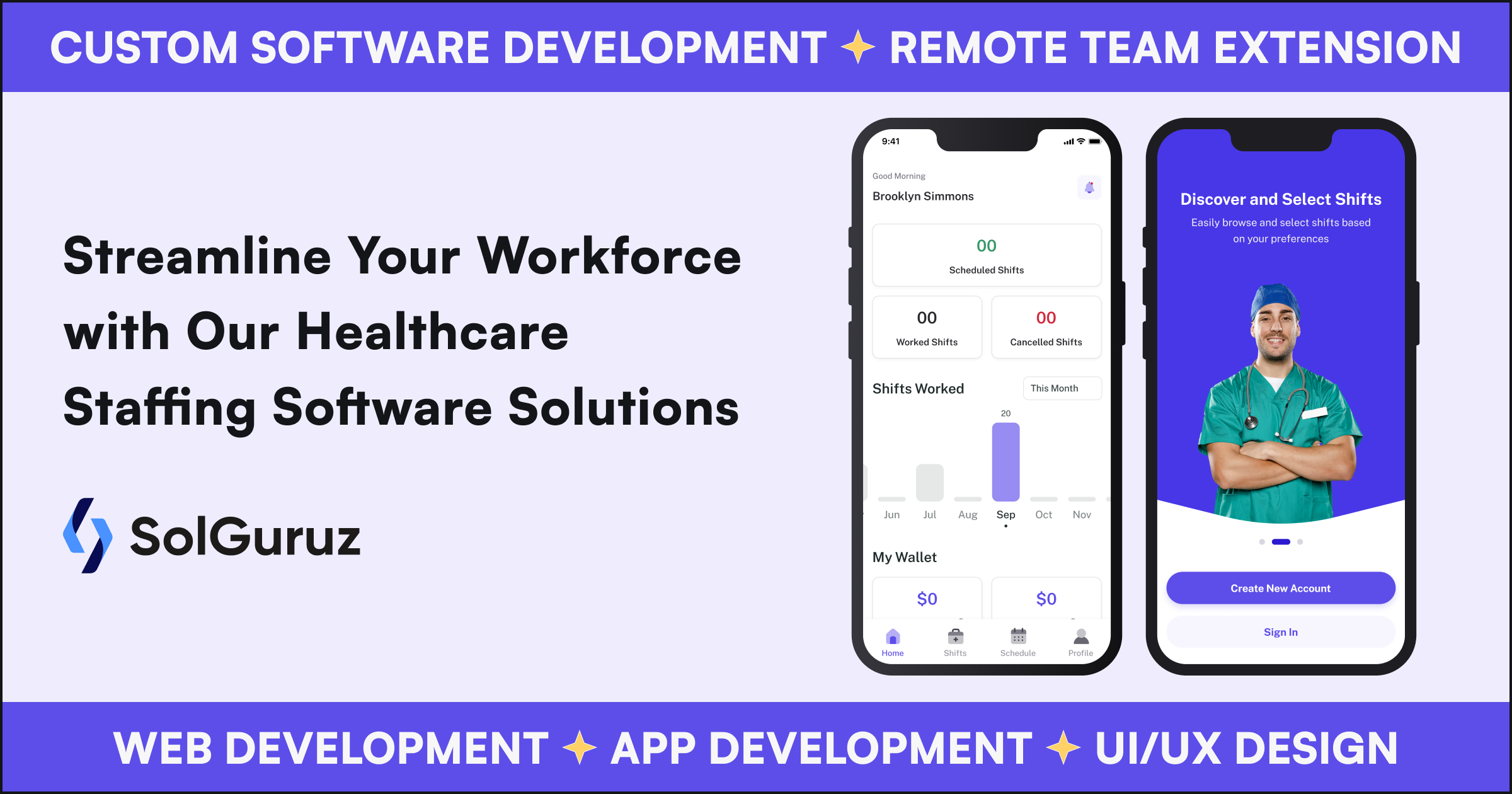 Custom Healthcare Staffing Software Solutions | SolGuruz